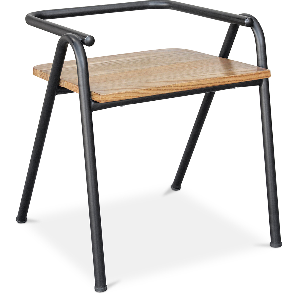 Silla de Comedor- Diseño Industrial - Madera y Metal - Achak | Privatefloor