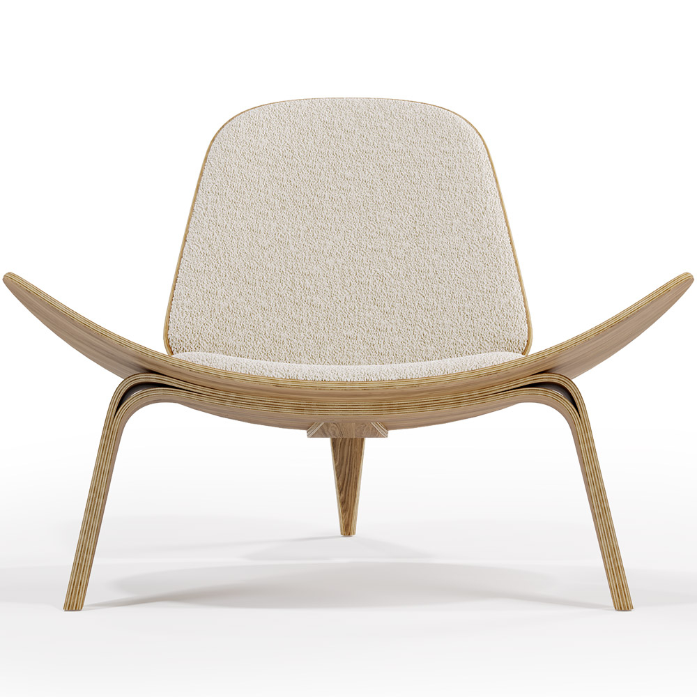 Butaca de diseño - Sillón Escandinavo - Tapizado Boucle - Lucy ...